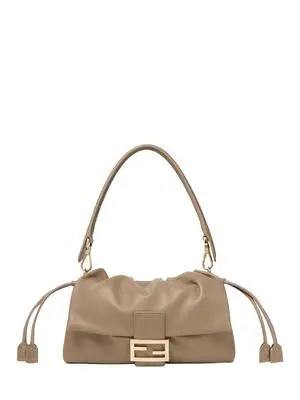 Fendi Baguette® Soft Medium Dove Nappa Leather Bag - [gray]